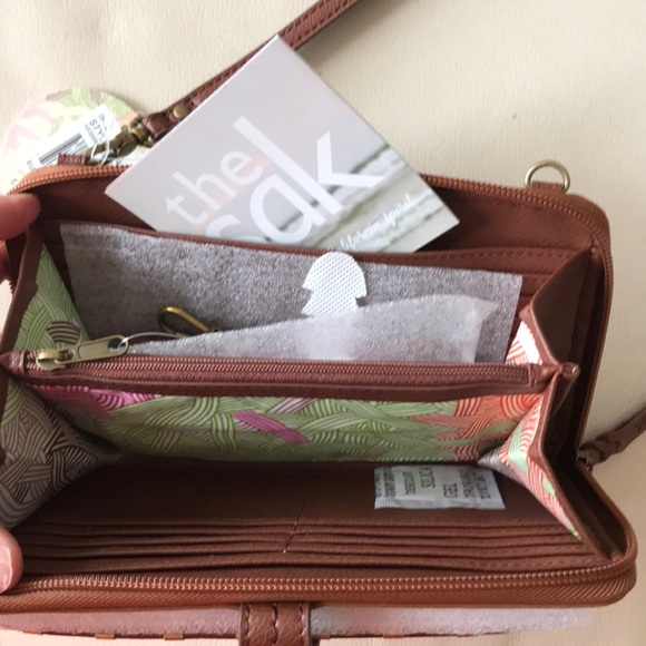 The Sak | Bags | The Sak Leather Wallet Wristlet Or Crossbody Bag Many ...